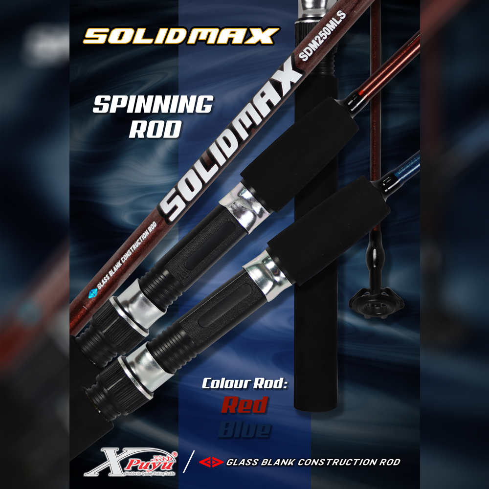 4'-8' ft Xpuyu SolidMax Spinning Fishing Rod Freshwater River Estuary Joran Pancing Ikan Prawn ...
