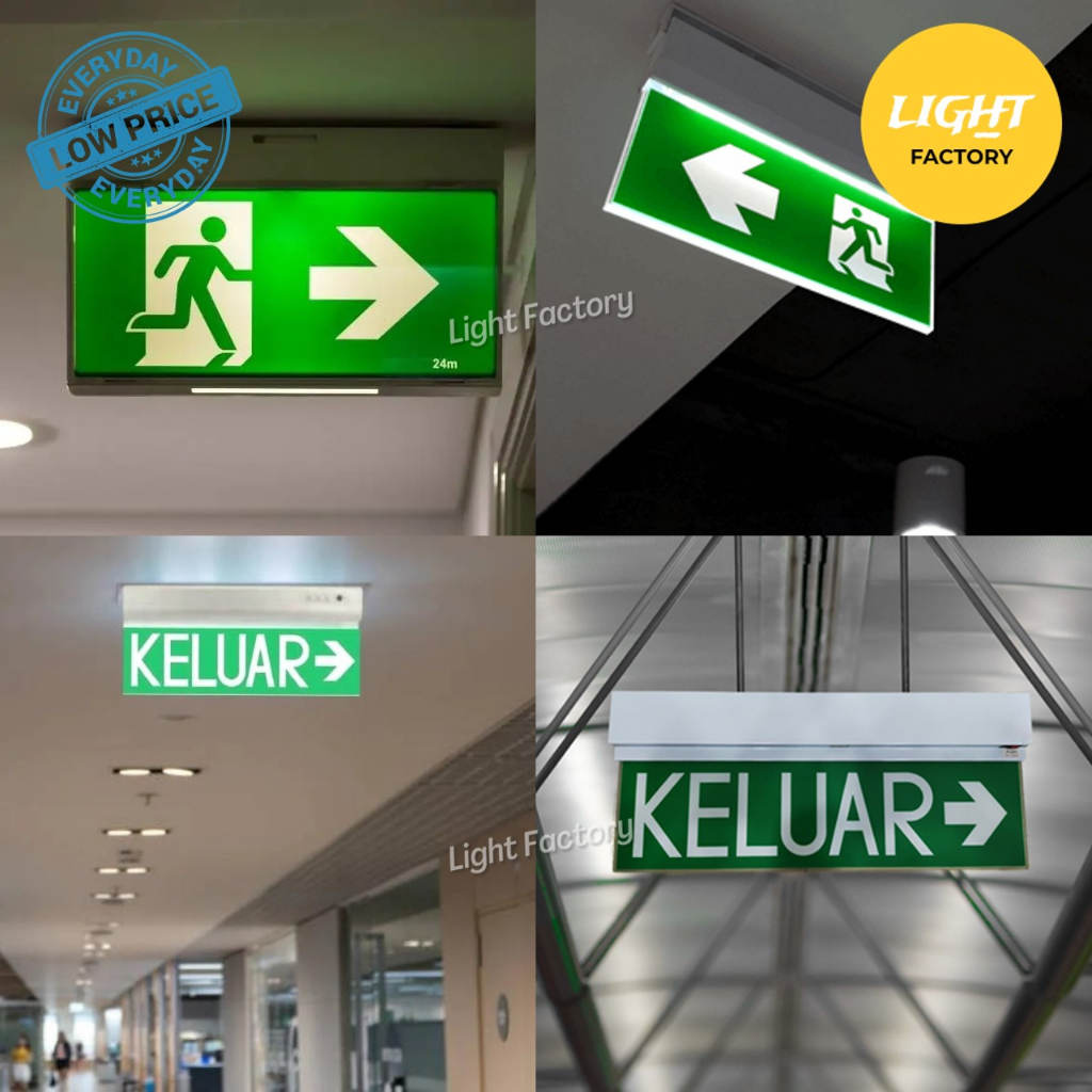 [SIRIM BOMBA Approved] LED KELUAR SIGN ECONLITE LE213 Emergency Exit ...