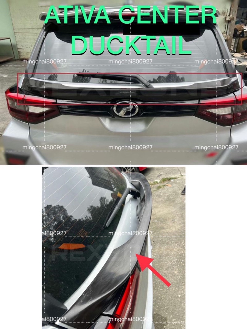 ATIVA REAR CENTER SPOILER DUCKTAIL WITH OUT PAINT Fiber | Shopee Malaysia