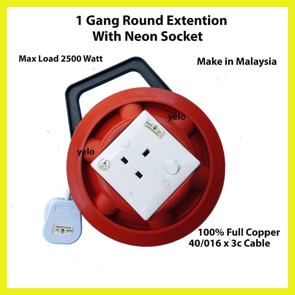 Extension Wire Round Extension Extension Socket 5 7 10 METER 100 FULL ...