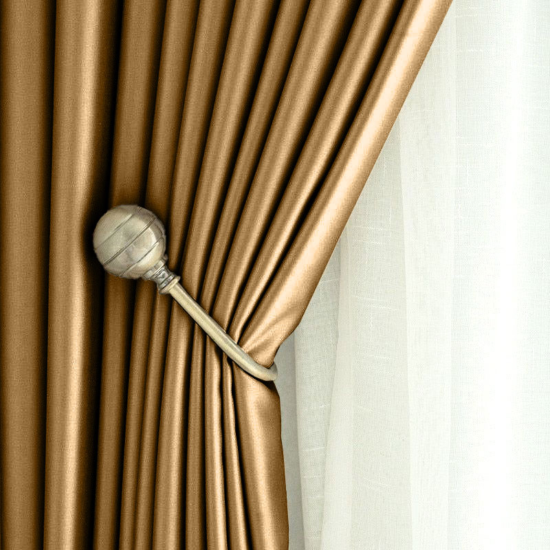 8# YELLOW GOLD(H = 170CM - 400CM) - Matte satin Langsir Semi-Blackout ...