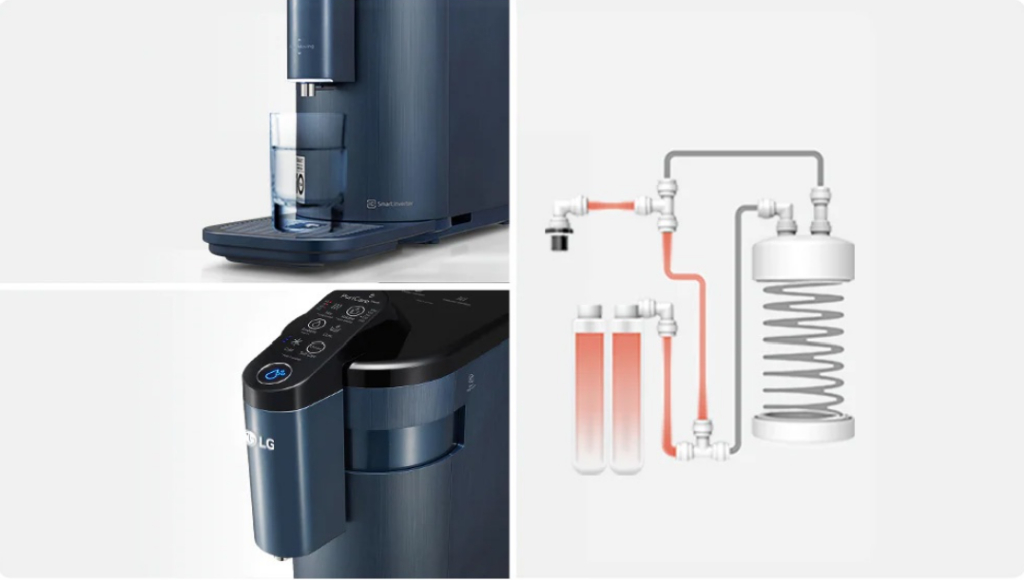 LG PuriCare WD516AN Tankless Water Purifier with 4 stages Filtration ...