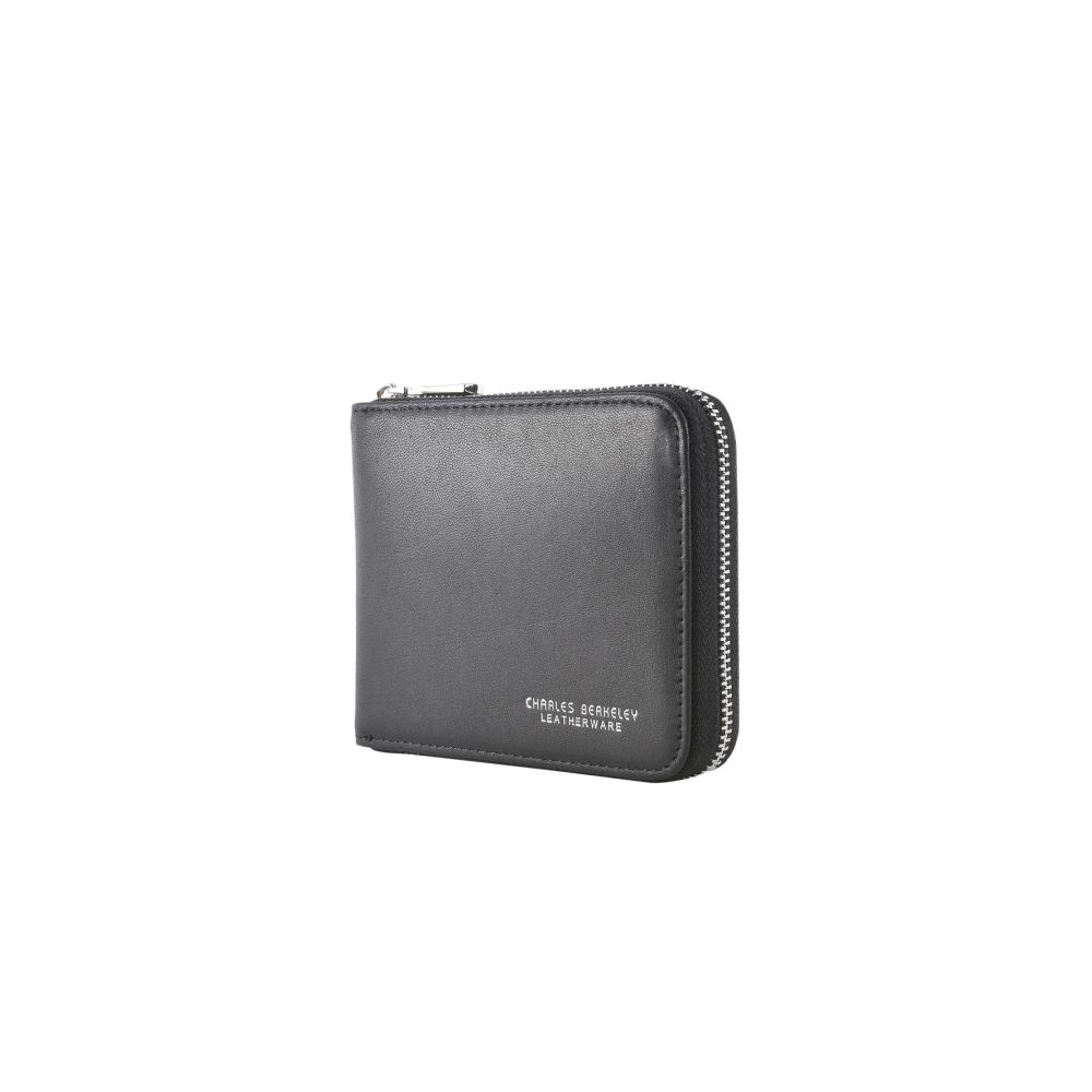 Charles Berkeley ETHAN Genuine Leather Zipper Wallet Men's Wallet ...