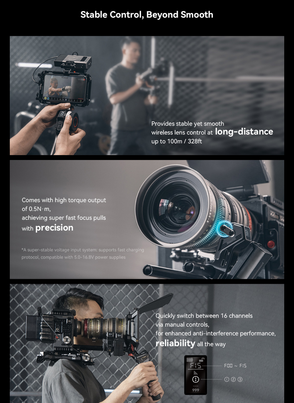 SmallRig MagicFIZ Wireless Follow Focus Basic Kit with Handwheel ...