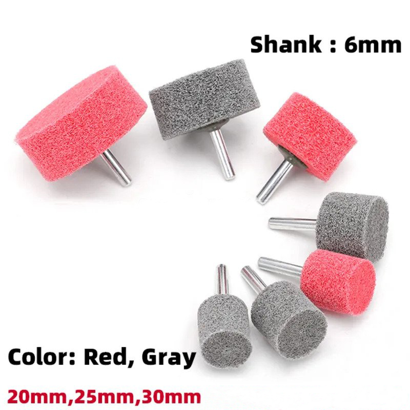 1Pcs Cylinder Nylon Fiber Grinding Head 6MM Shank Grinding Polishing ...