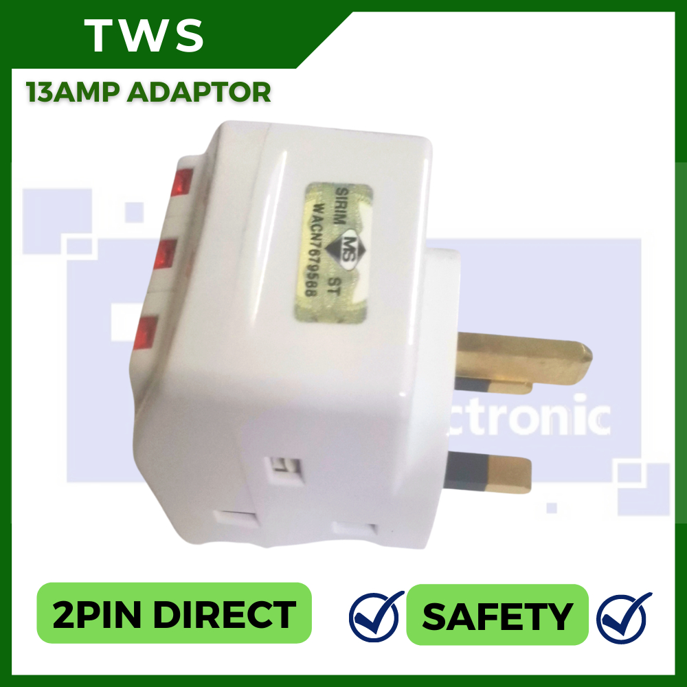 TWS 13amp adaptor Malaysia 13A NEON 3 Way SPLITER Adapter 2Pin 3Pin ...