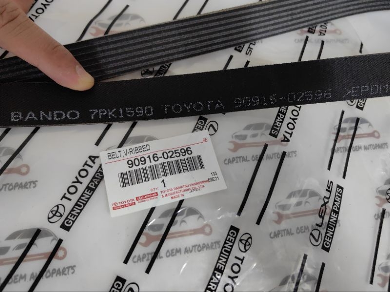 Original Toyota Estima 2.4 ACR50 (2AZ-FE Engine) & RAV4 ACA2# Fan Belt ...