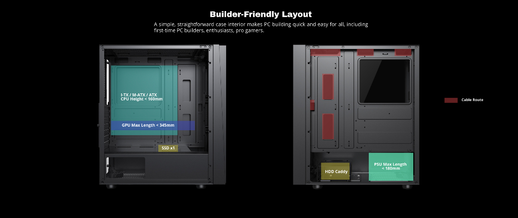 Invasion IM-200 ATX Infinity RGB Mirror Gaming Case with 4 ARGB Fans ...