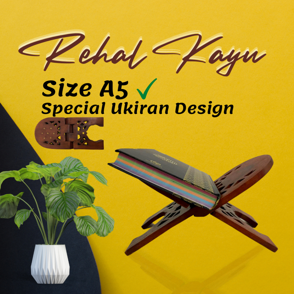 Rehal Kayu Mengaji Lipat Corak Plain & Ukiran | Shopee Malaysia