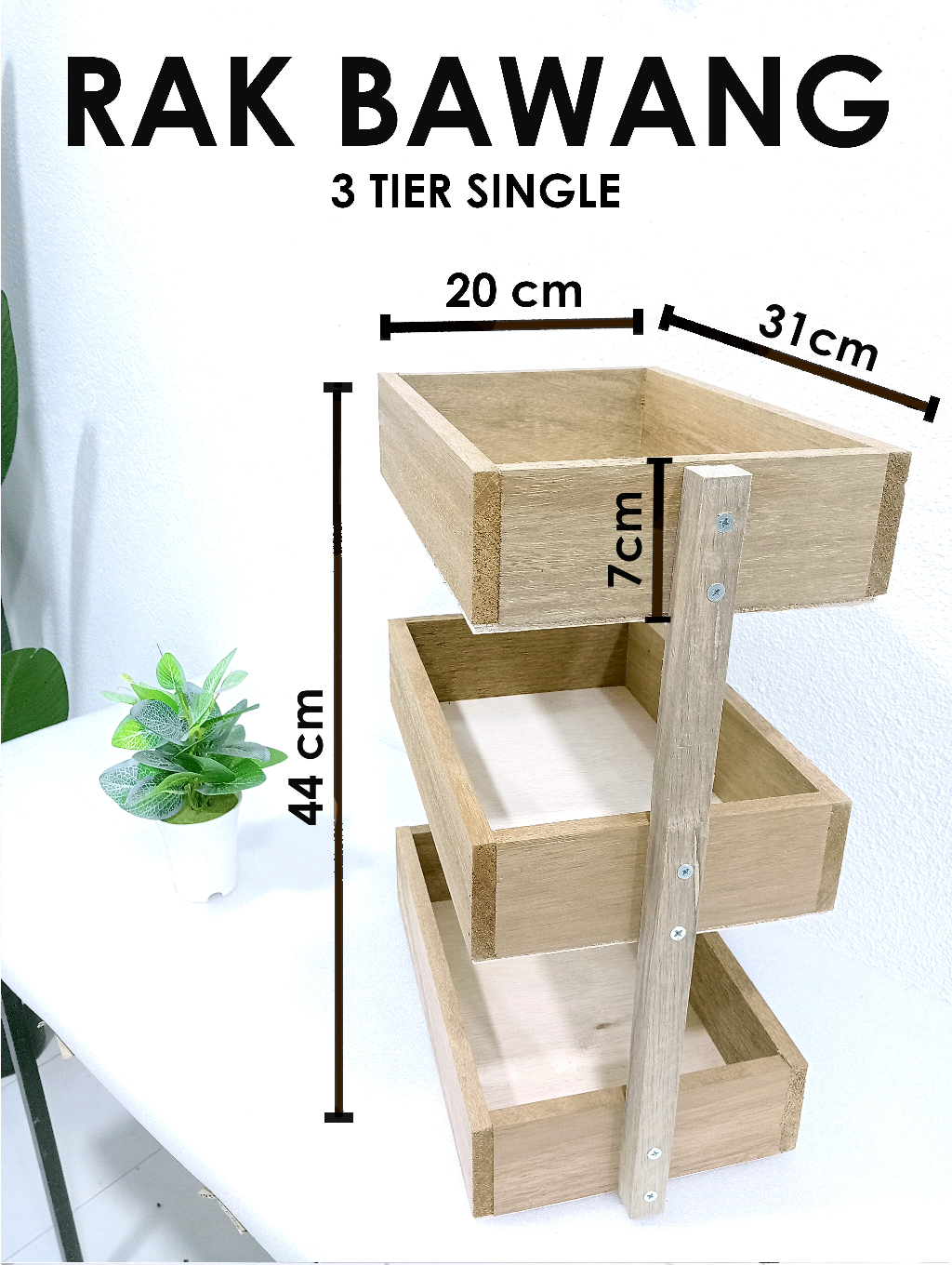 READY STOK) BEKAS SIMPAN BAWANG BERTINGKAT / RAK BAWANG / ONION RACK ...