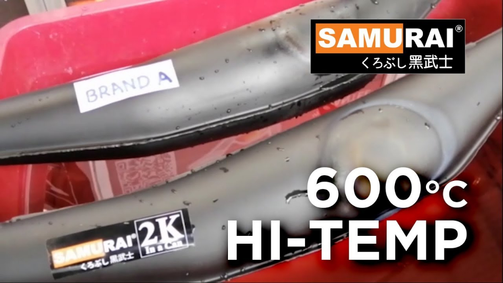 Samurai Hi Temp Tahan Panas Spray Paint ( H1 Silver / H2 Black ) Spray ...