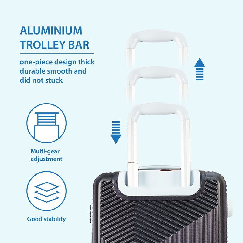 Giordano By Poly Pac 20" 24" Stylish Style ABS Hard Case Trolley Travel ...