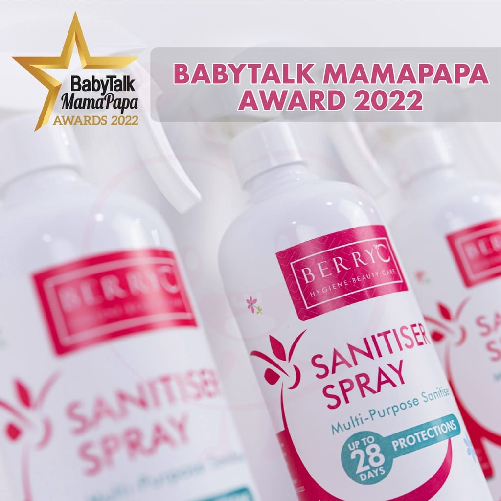 [With Bottle Sealed Foil] BERRYC Sanitiser Spray Bottle 300ml/500ml ...