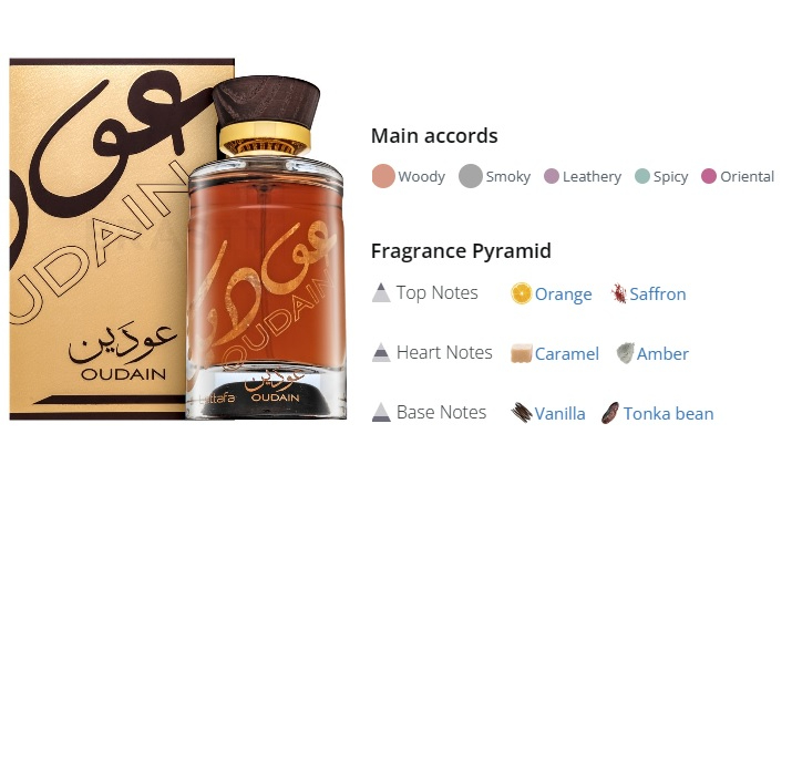 Oudain Perfume 100 ml By Lattafa oud For Men original Oudh LATTAFA NEW ...