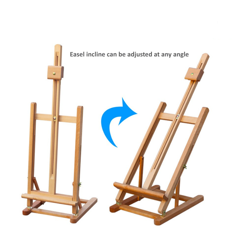 High Quality Pine Wood Tabletop Adjustable Easel wooden Painting ...