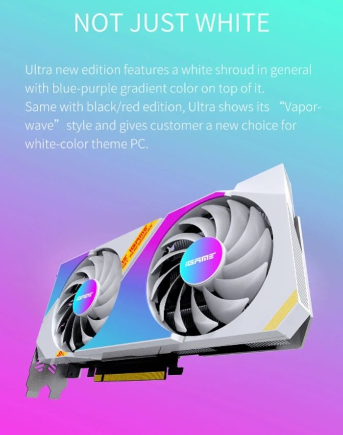 Colorful RTX 3050 IGAME ULTRA W DUO OC 8G-V 8GB GDDR6 Nvidia GeForce ...