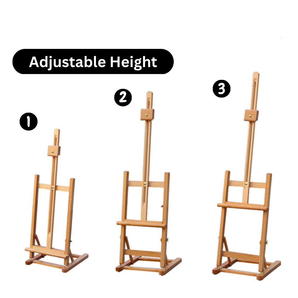 High Quality Pine Wood Tabletop Adjustable Easel wooden Painting ...