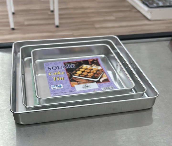 Square Cake Tray (tin) 8"/10"/12" | Shopee Malaysia