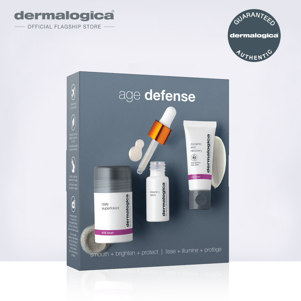 dermalogica age defense kit, resurfaces, brightens, and firms skin ...