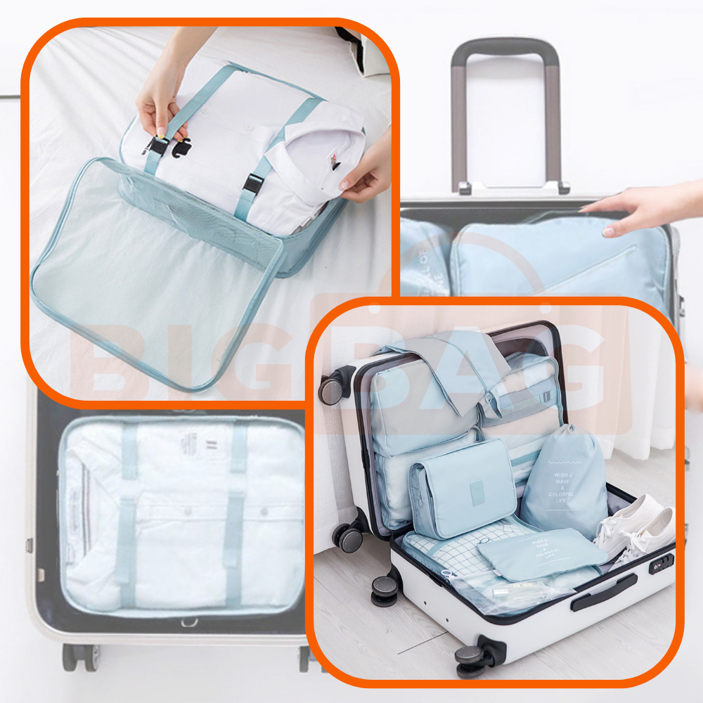 7/8/9/10 In 1 Set Travel Organizer Bag Luggage Packing Cubes Travel ...