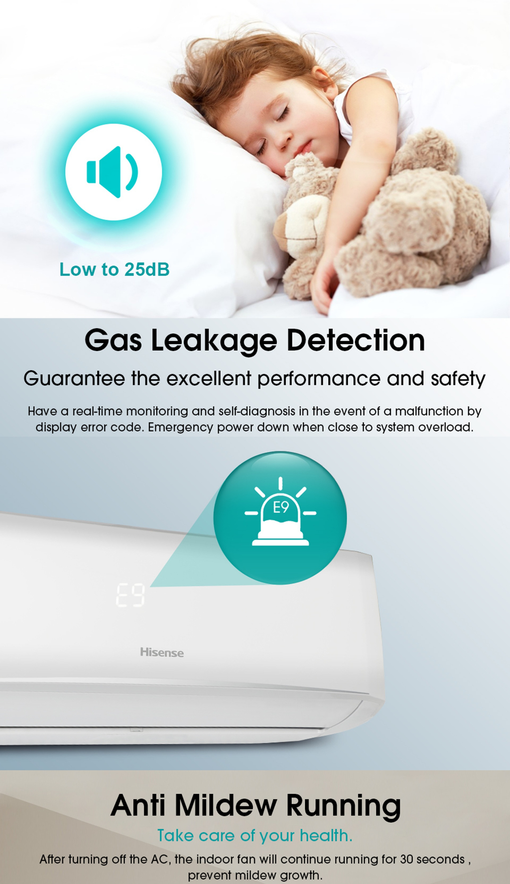 Hisense Air Conditioner (1.0HP/1.5HP) Non-Inverter Multiple ...