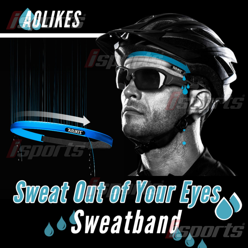 AOLIKES Sweatband Cycling Hiking Running Sports Outdoor Safety Silicone ...