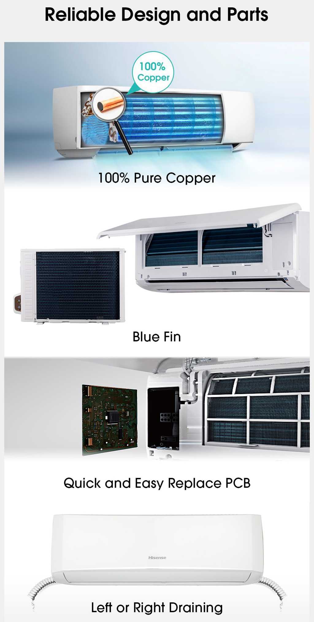 Hisense Air Conditioner (1.0HP/1.5HP) Non-Inverter Multiple ...