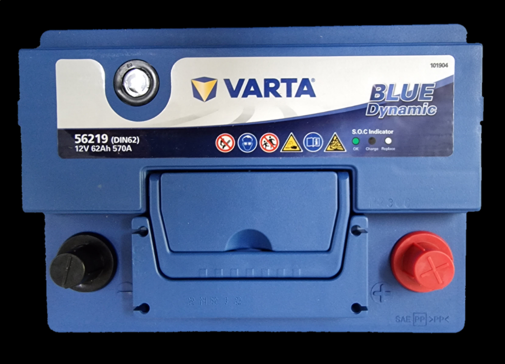 VARTA DIN62 56219 LN2- Blue Dynamic for X50 Peugeot 206, 305, 308, 405, 407, 508, Volkswagen ...