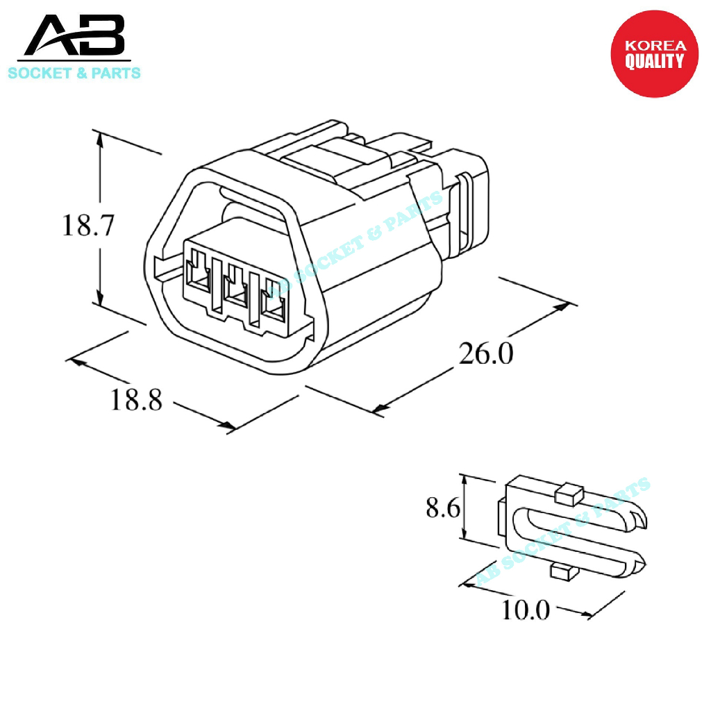 3 Pin Perodua Myvi Alza Auto Gearbox Input Output Sensor Socket ...