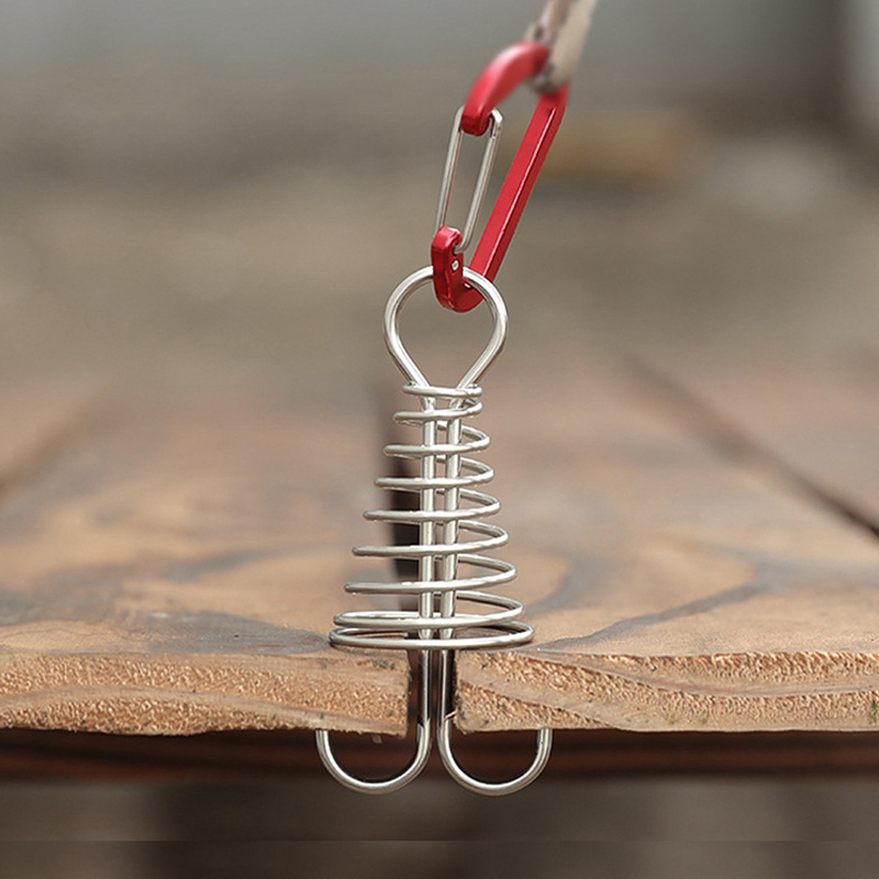 Deck Peg Fishbone Nail Peg Tent Tool Spring Tensioner Peg Nail Plank ...