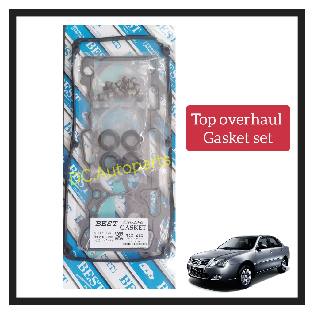 BEST GASKET PROTON WAJA 1.6 4G18 MMC ENGINE HEAD TOP OR FULL OVERHAUL ...