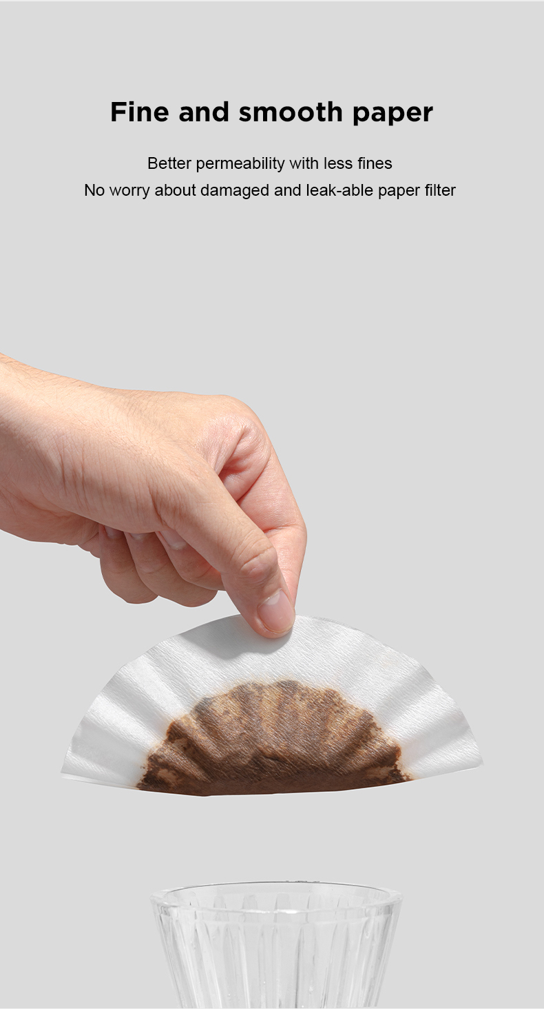 TIMEMORE Wave Basket Paper Filter 01, Box of 50 pcs (Compatible with ...