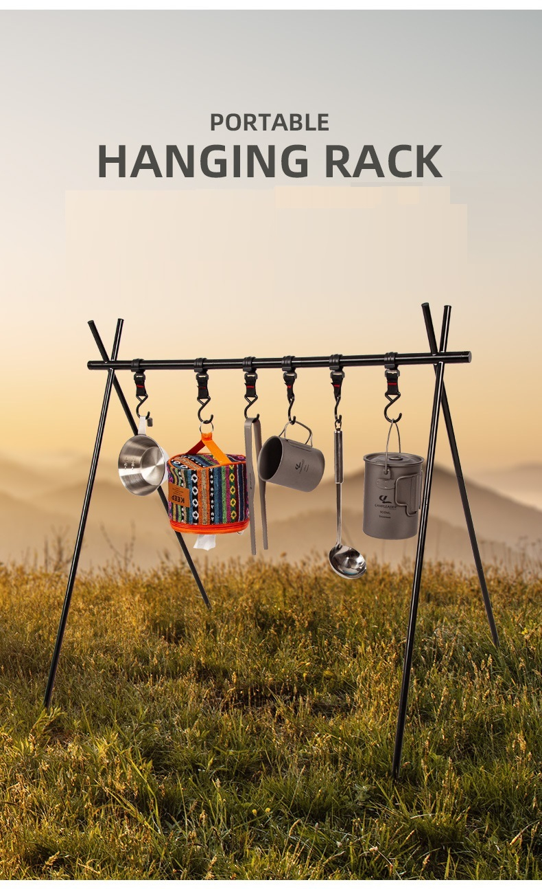Portable Camping Hanging Rack/Foldable Aluminum Camping Hanging Rack ...