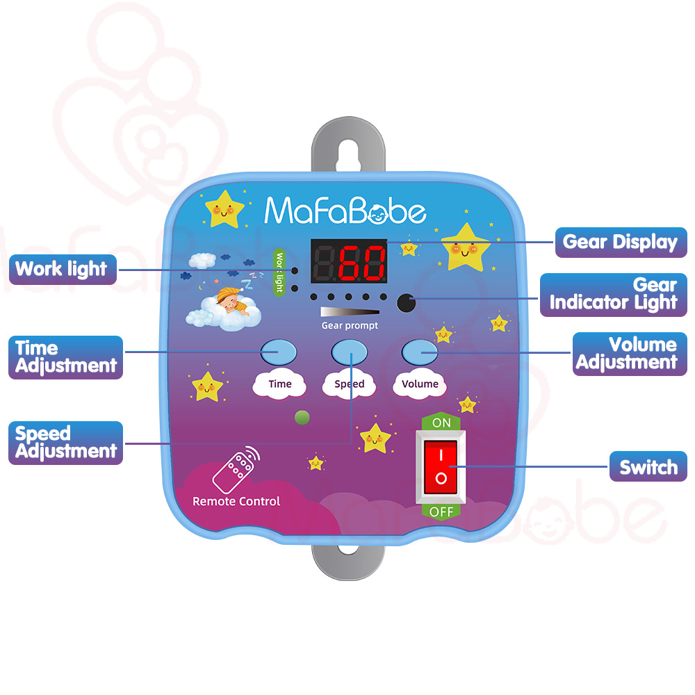 Mafababe Baby Spring Cot Full Set Cradle Stand Frame Baby Sarong Buai ...