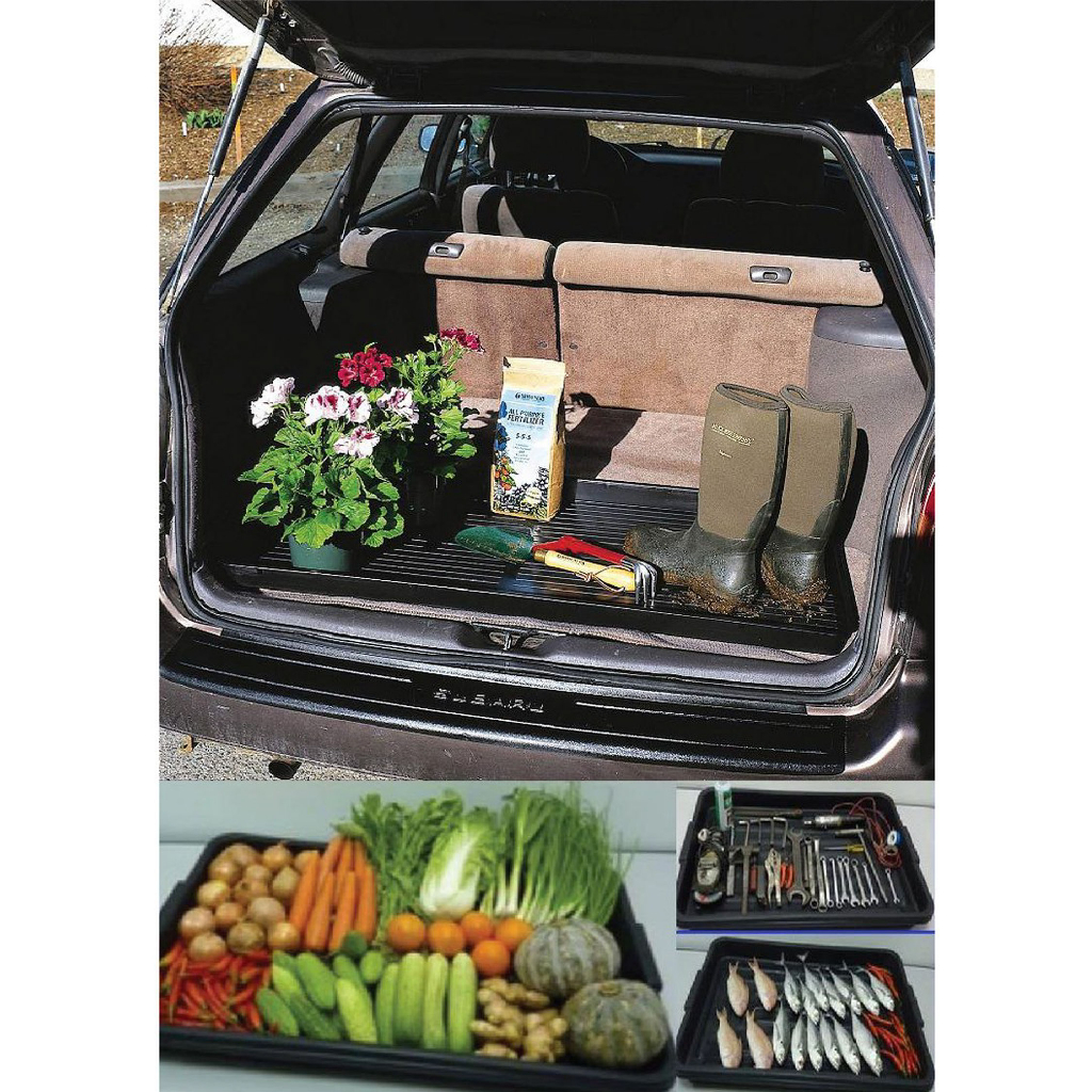 TREK Multi Purpose Tray Black Stall Tray Vegetable Fruit Tray Car Rear ...
