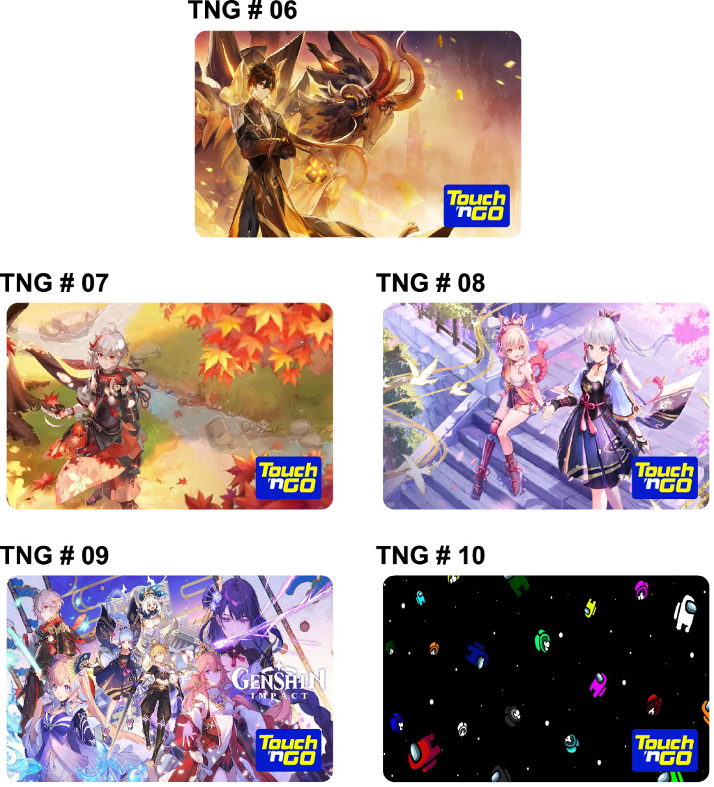 Sticker Card Cover Skin Touch n Go Waterproof High Quality TnG Cards ...