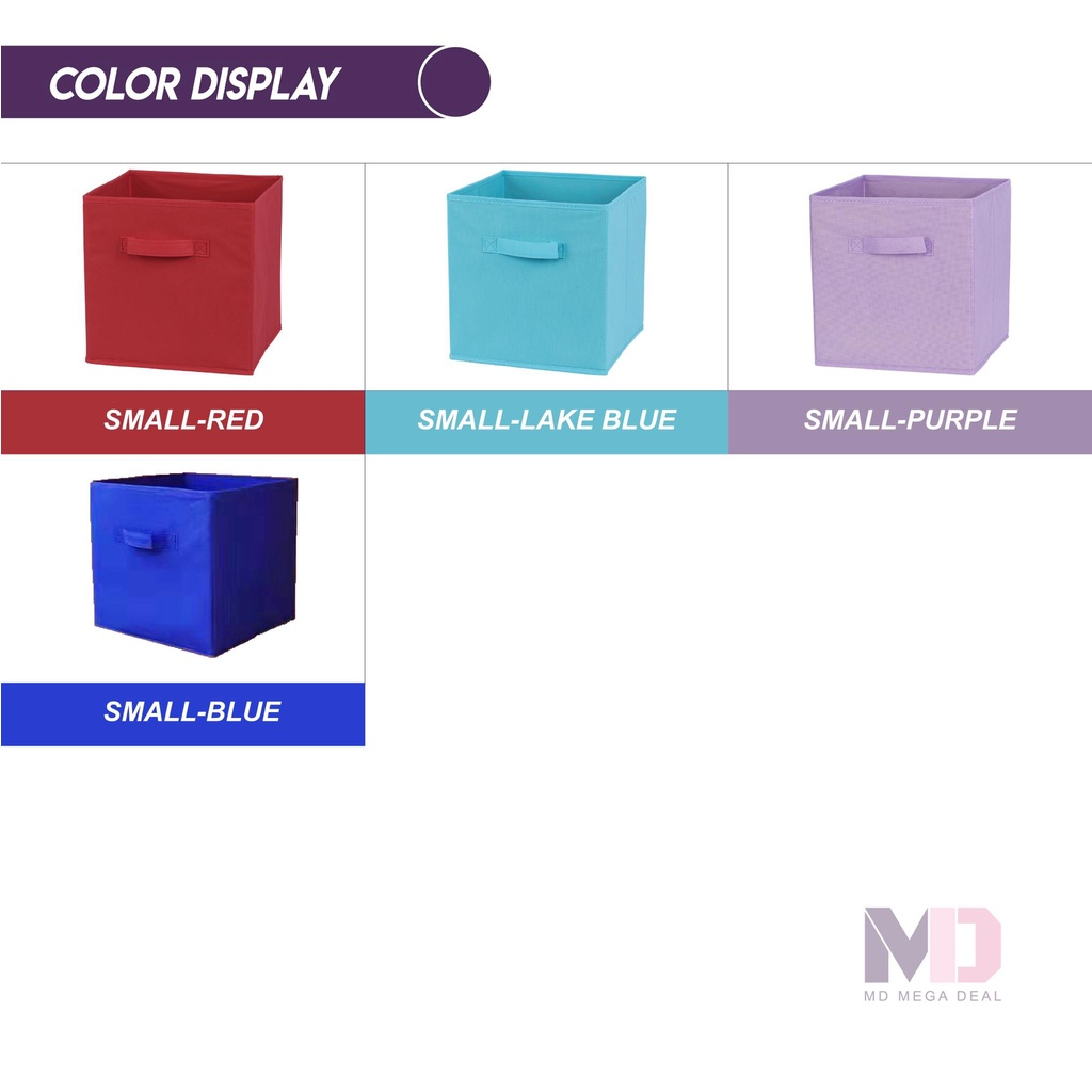 《Mega Deal》Foldable Non Woven Storage Box Home Office Bedroom Cosmetics ...