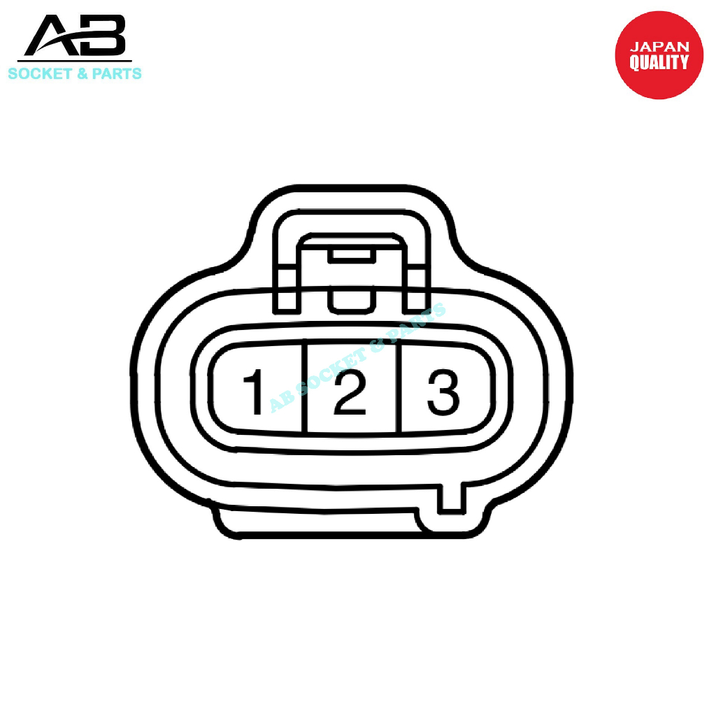 3 Pin Toyota Hilux Kun25 Hiace 4afe 4age Rav4 Corolla Ae101 Ee100 Speed Sensor Socket Connector