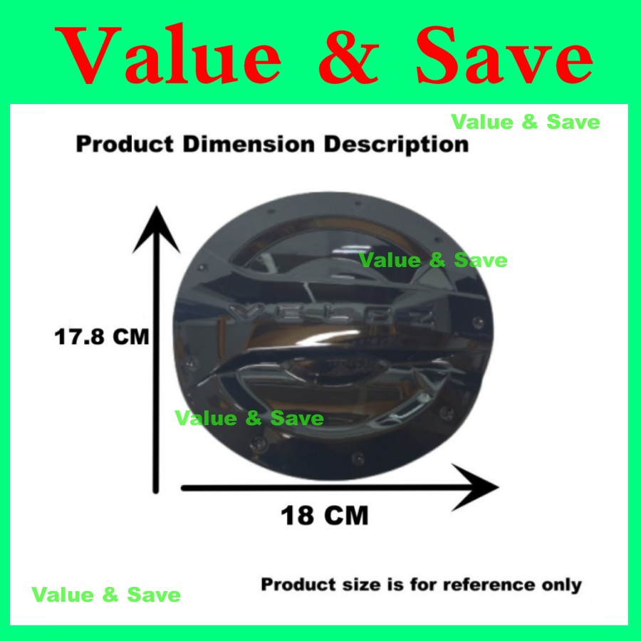 Toyota Veloz Fuel Cap Tank Cap Glossy Black car accessories Exterior ...