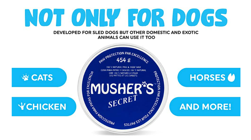 Musher's Secret Dog Paw Wax Moisturizing Dog Paw Balm that Creates an ...
