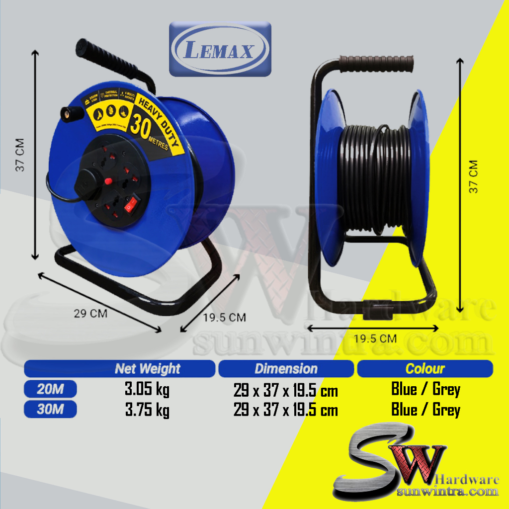 Lemax / LMX 20 / 30 Meter 4G Industrial Type Extension Plug & Adapters ...