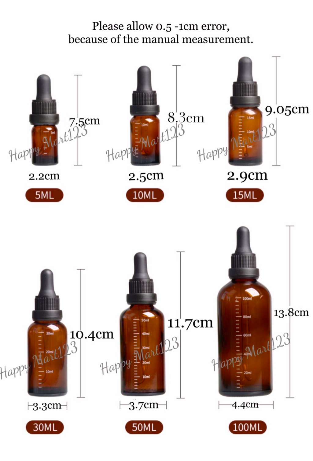 30ml Dropper Amber Glass Bottle Essential Oil Bottle Dropper Bottle ...