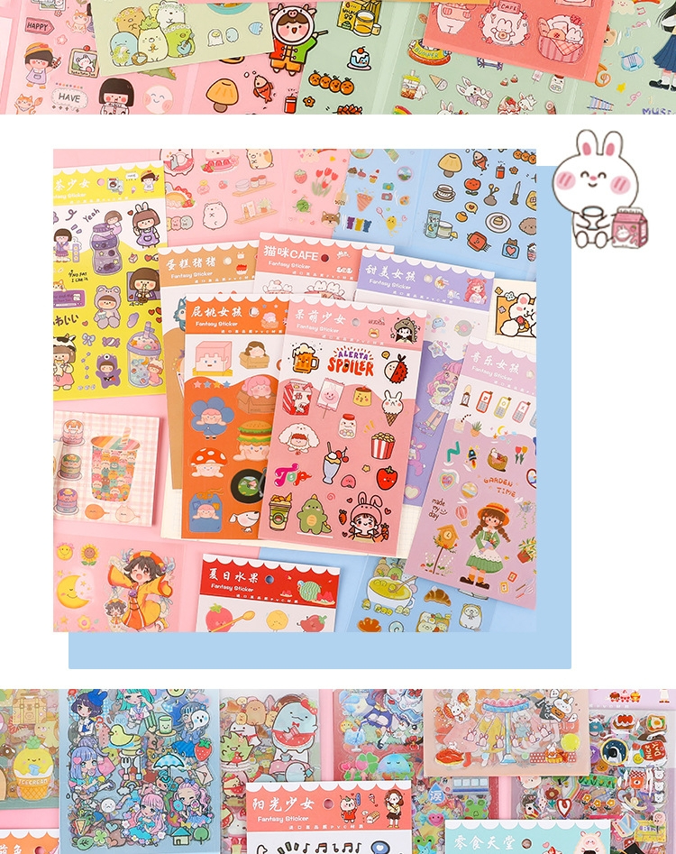 *MAR DEALS* Cute Cartoon Fantasy Series Deco Stickers PVC DIY ...