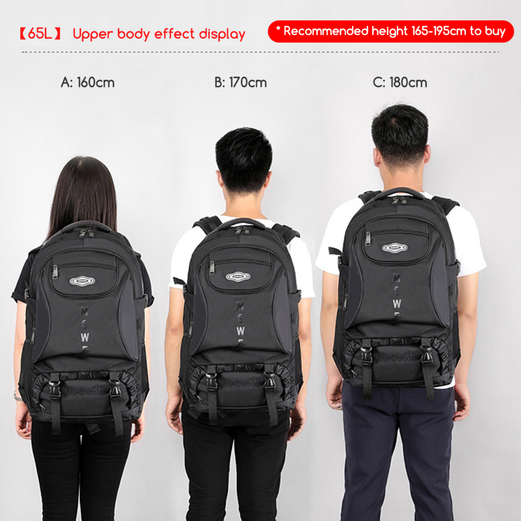 High quality 85L large capacity backpack Waterproof outdoor beg travel ...