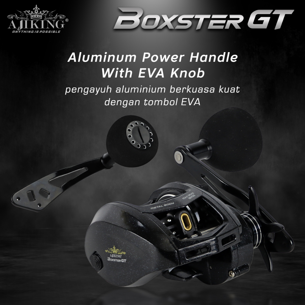 Ajiking Boxster GT 16kg Maxdrag Saltwater Freshwater Baitcasting Mesin ...