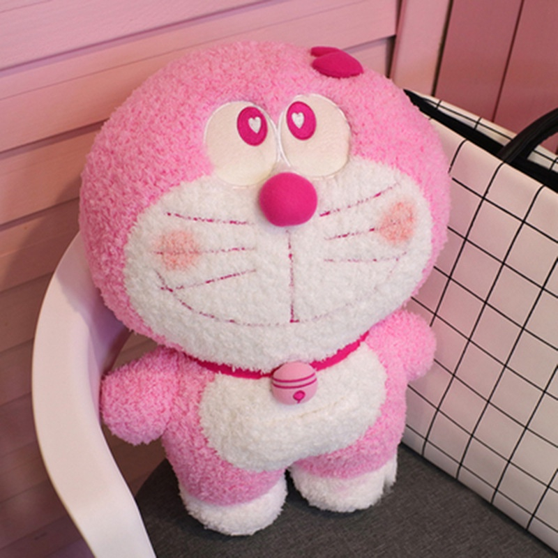 (Ready Stock) 25cm Doraemon Doll Plush Toys Pink Doraemon Stuffed Toys ...
