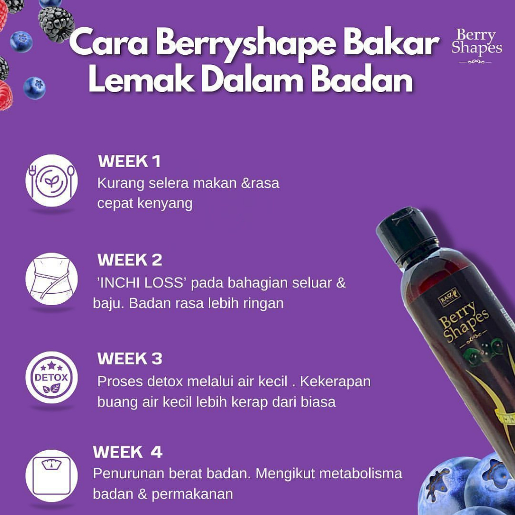 Berry Shape Original HQ - Berry Shapes Slimming Drink Ready Stok ...