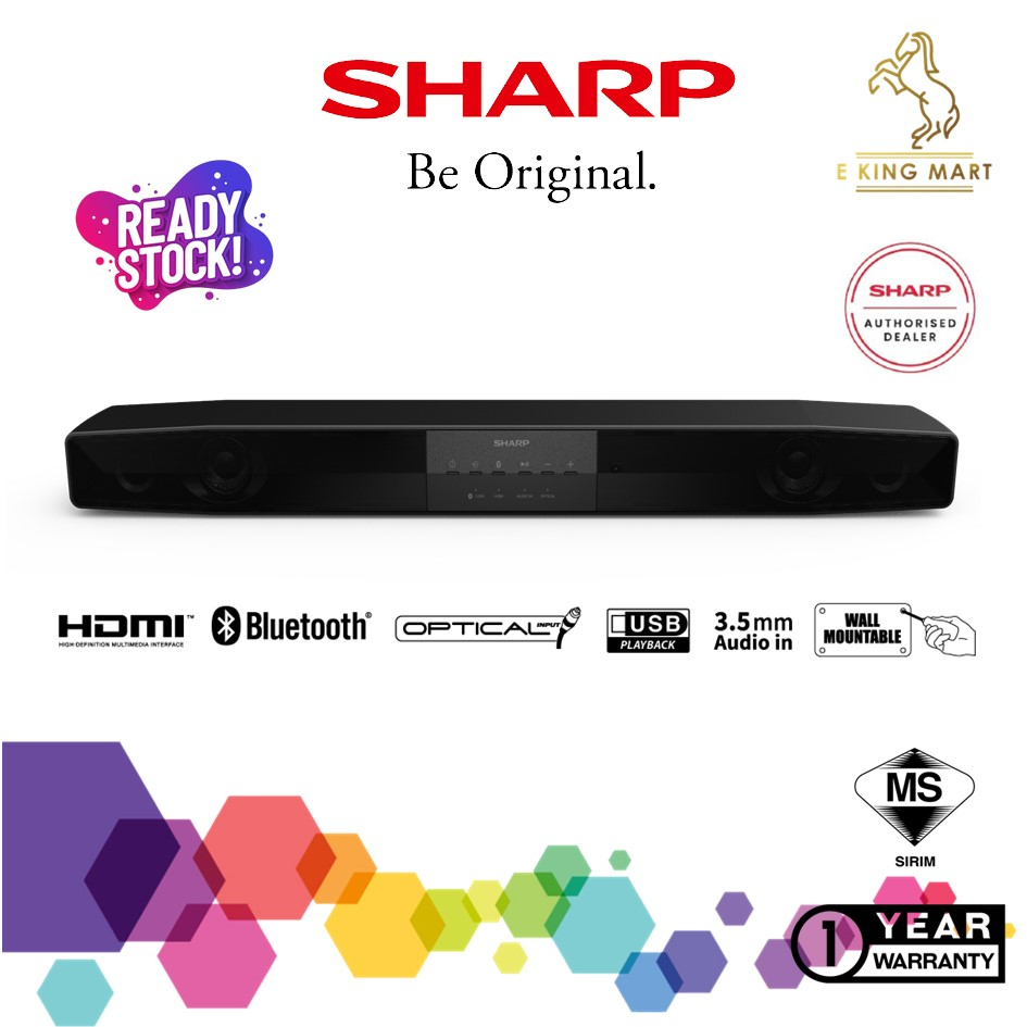 Sharp Japan Bluetooth Sound Bar Speaker HTSB116 / SHARP 2.1ch Sound Bar ...
