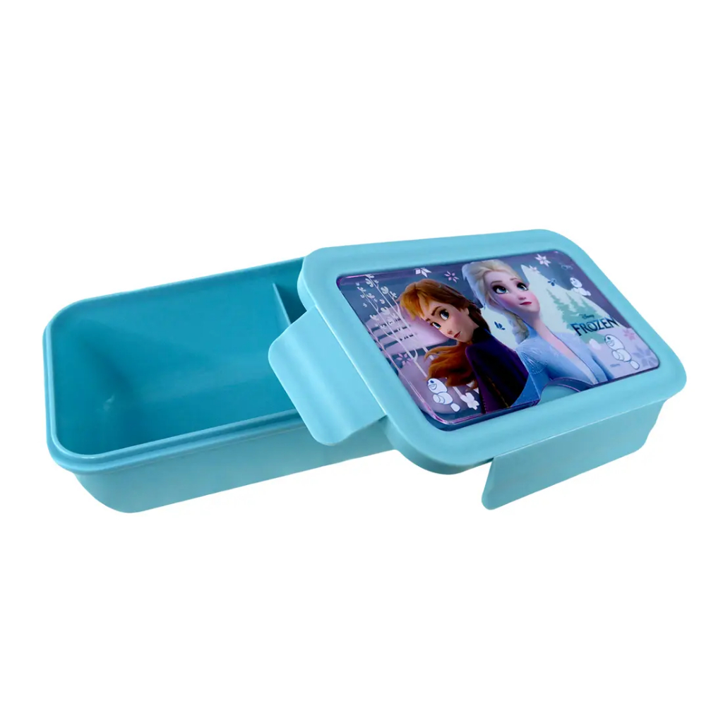Disney Frozen Lunch Box with Fork & Spoon Set (2 Compartments) [Genuine ...