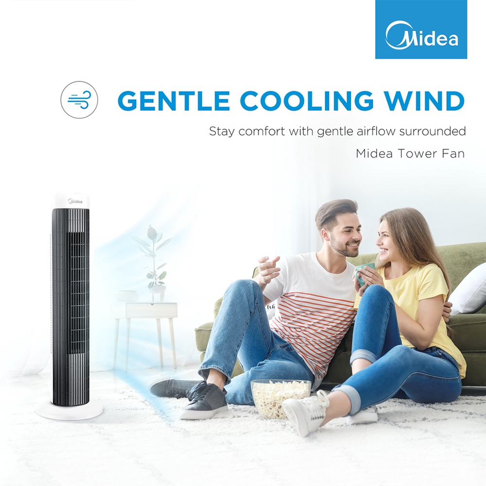 Midea Tower Fan Kipas Angin MTF101K MTF-101K / MFT-101K | Shopee Malaysia